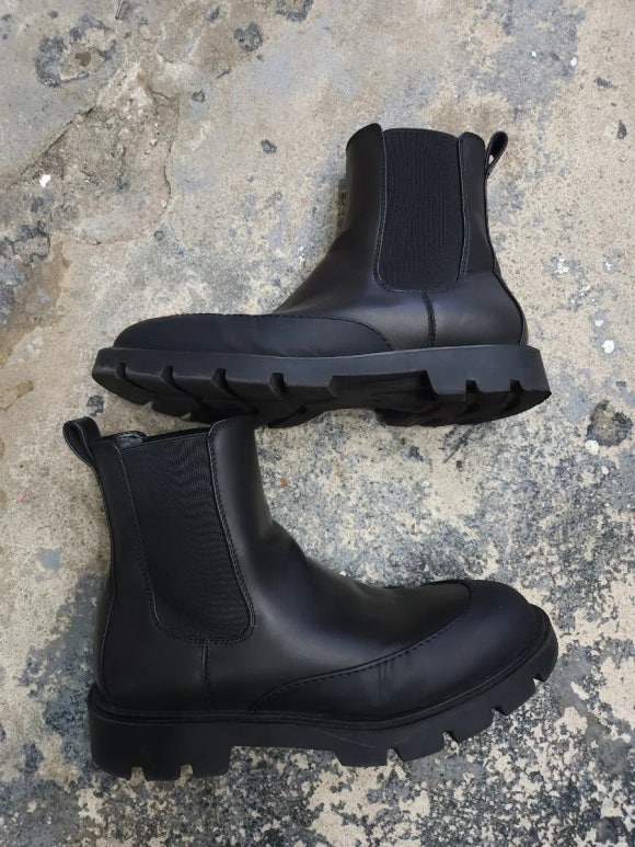 자라 청키 가죽 첼시부츠 275mm [N] : 네이버 블로그