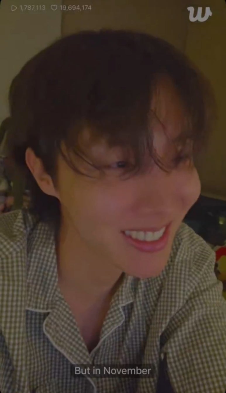 BTS 방탄소년단 제이홉 - 251104 11월 큰거온다 활동 관련 스포 완전체 컴백 앨범 녹음 언급 자기전 위버스 라이브 영상 ㅠㅠ : 네이버 블로그