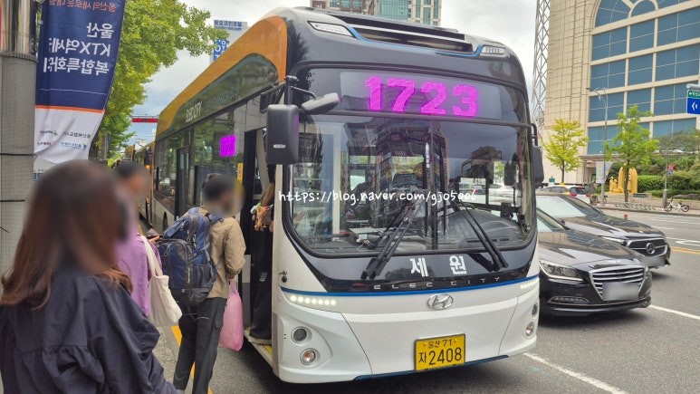 [울산]세원 2408호 1723번 현대 ELEC CITY Ⅱ EV 초저상 전기버스 : 네이버 블로그