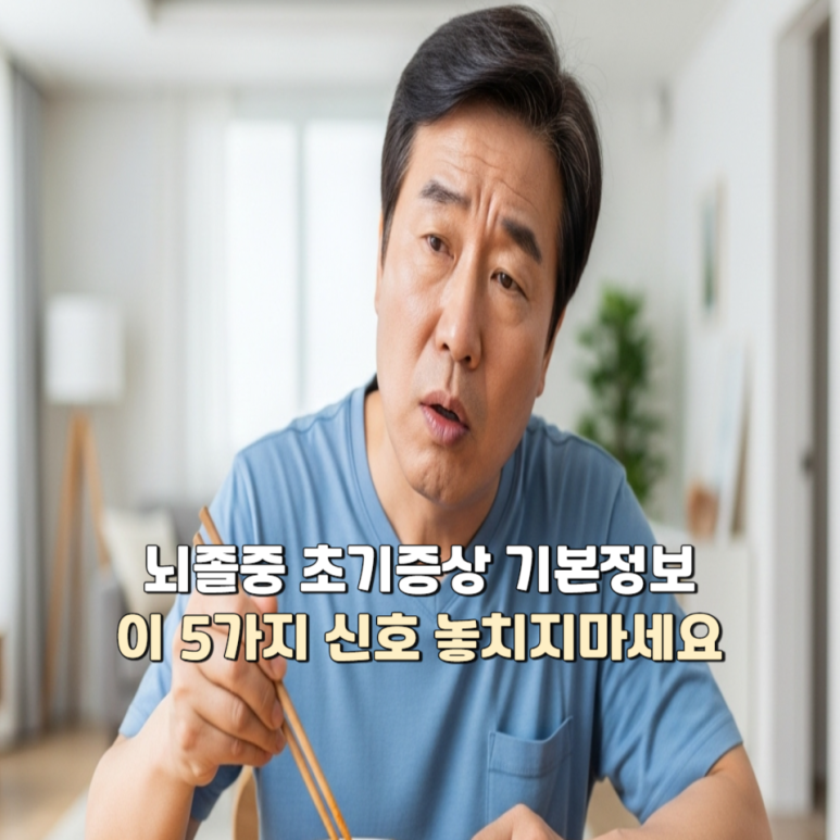 뇌졸중 초기증상 기본정보, 이 5가지 신호 놓치지마세요 : 네이버 블로그