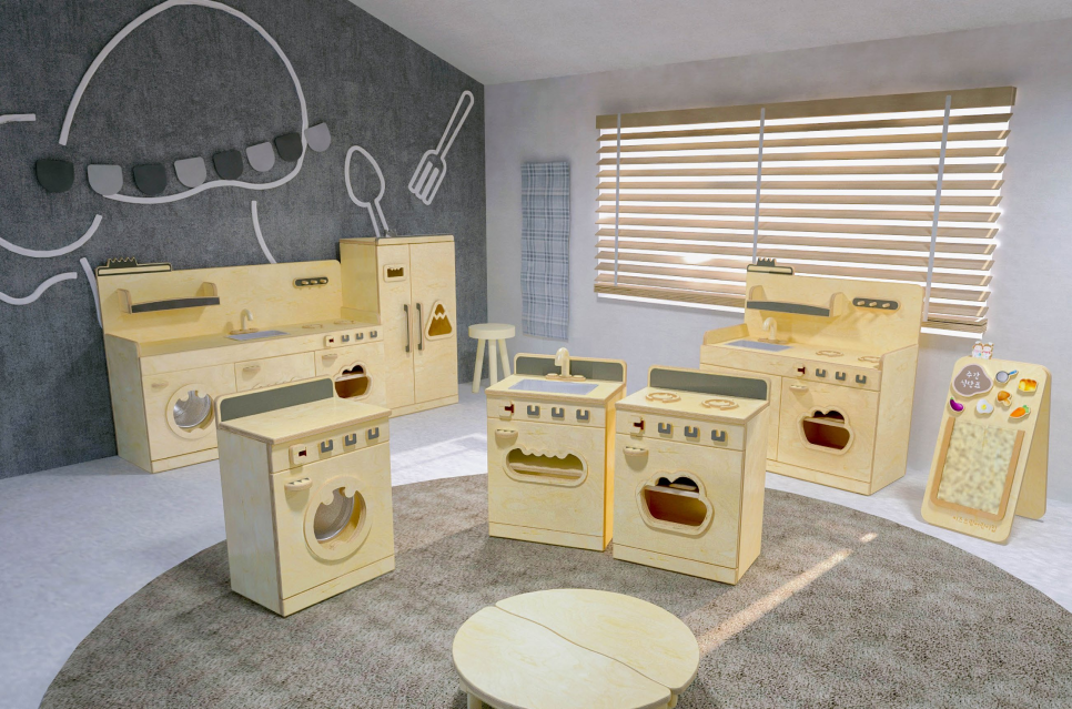 [현대교구산업] 어린이집·유치원 자작합판 역할놀이 교구세트 전문업체｜수입/유통·CNC가공·UV인쇄까지 All-in-One 제작 ...