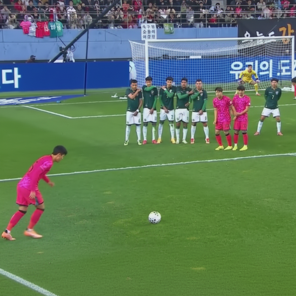 감탄만 나오는 손흥민 프리킥 골(볼리비아전).gif : 네이버 블로그