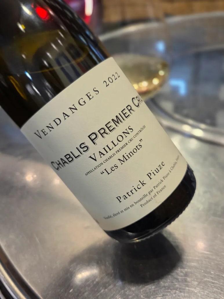 Patrick Piuze, Chablis 1'er Cru Vaillons "Les Minots" 2022 : 네이버 블로그