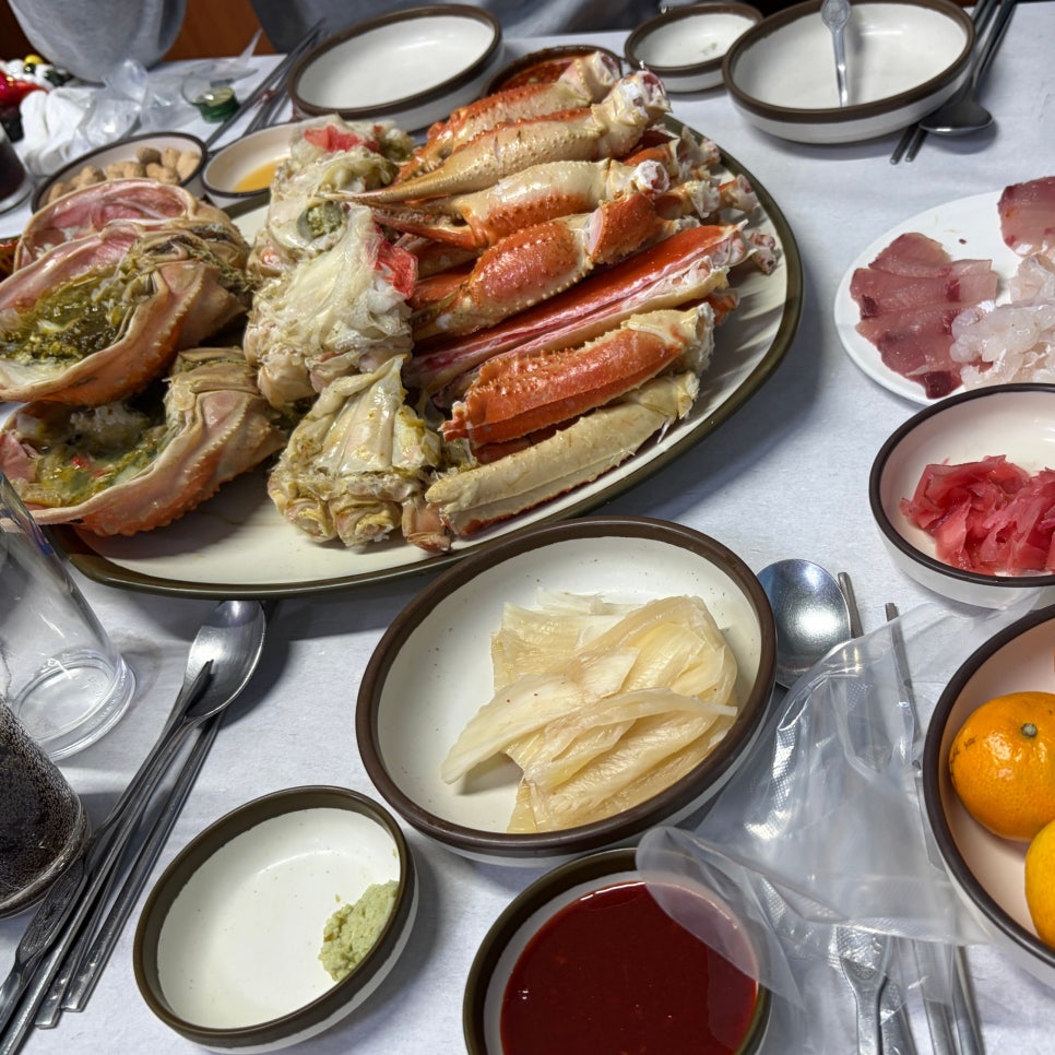 내돈내산 마산어시장 대게 풍년활어횟집 맛있었다 : 네이버 블로그