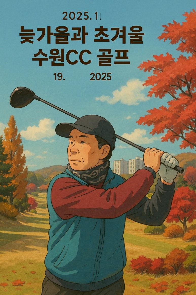 늦가을과 초겨울 사이, 수원CC에서 맞은 특별한 티샷 : 네이버 블로그