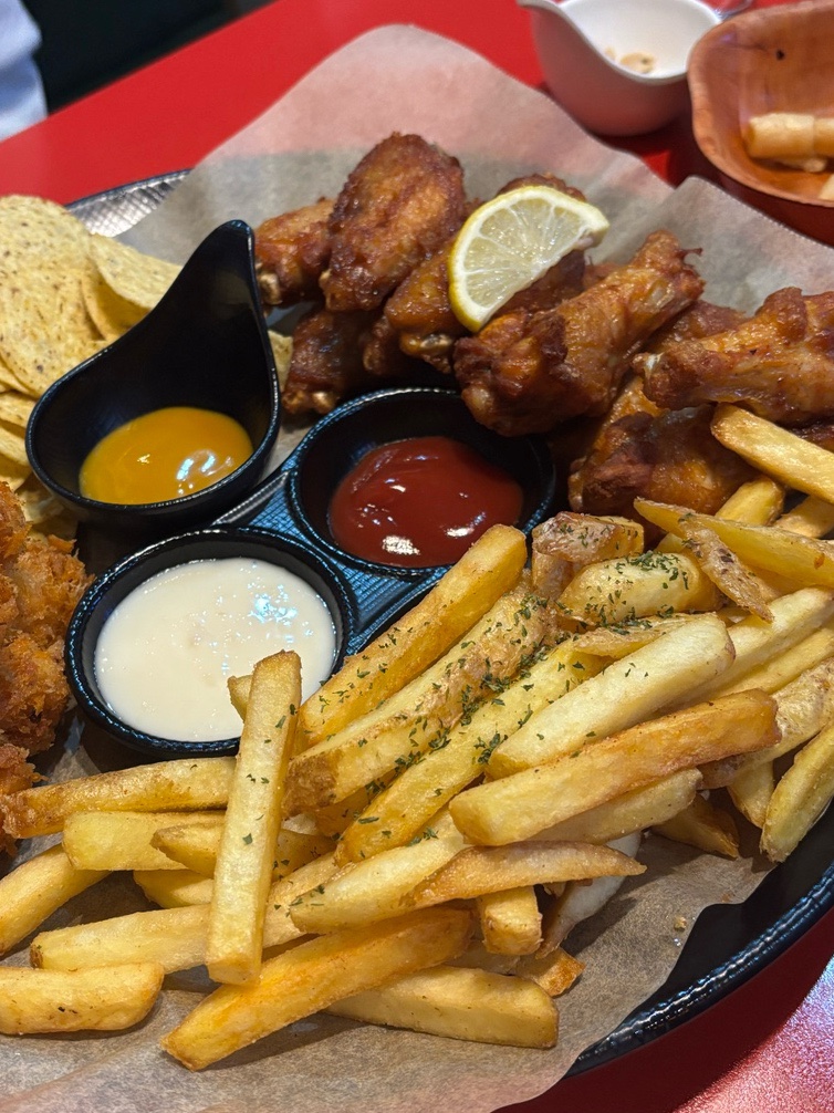 [투다리] 먹태 김치우동 새우볼꼬치 윙봉 감자튀김 다양한 안주 후기 : 네이버 블로그