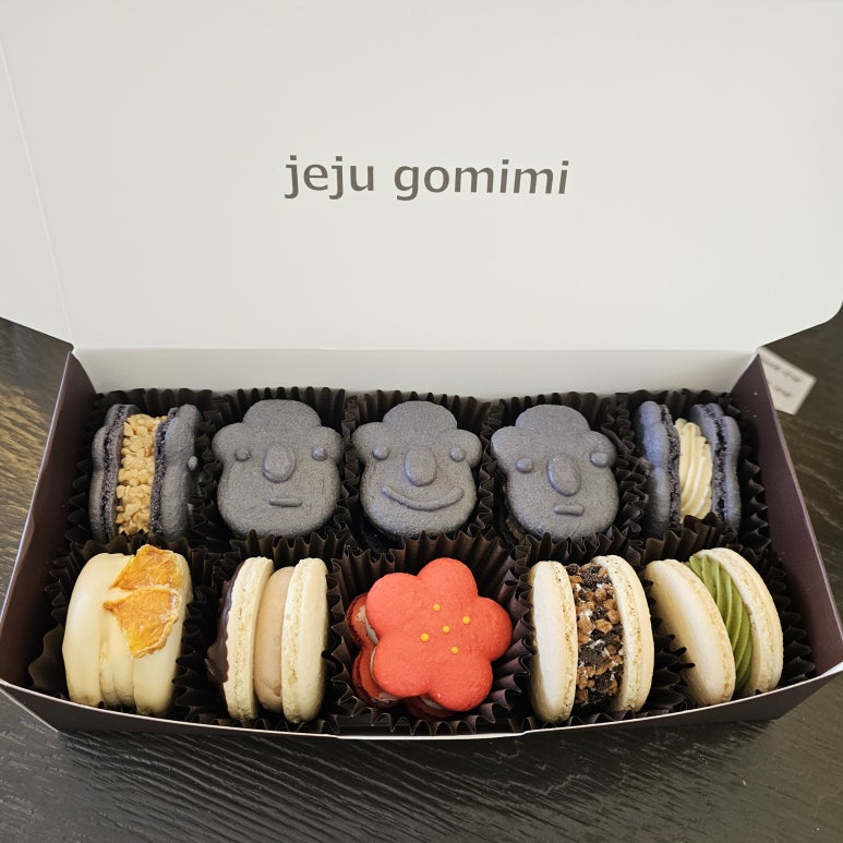 제주 여행 선물 추천...제주공항 근처 돌하르방 마카롱 맛집 고미미 : 네이버 블로그