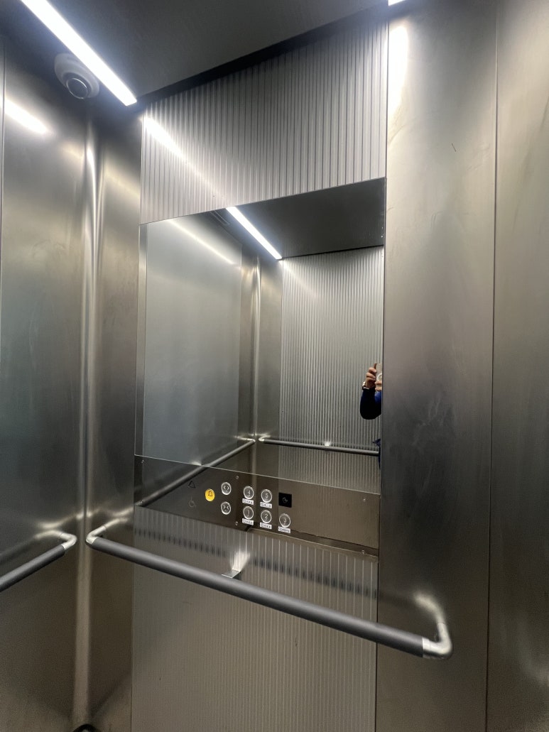 부산 거울 엘리베이터 거울 시공 : 네이버 블로그