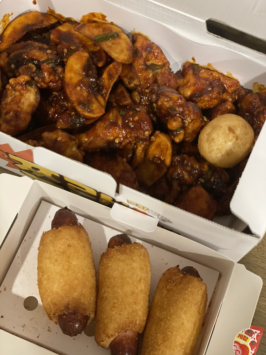 “매운 치킨 먹고 싶다”=60계 하하핫치킨 [매움정도는?] : 네이버 블로그