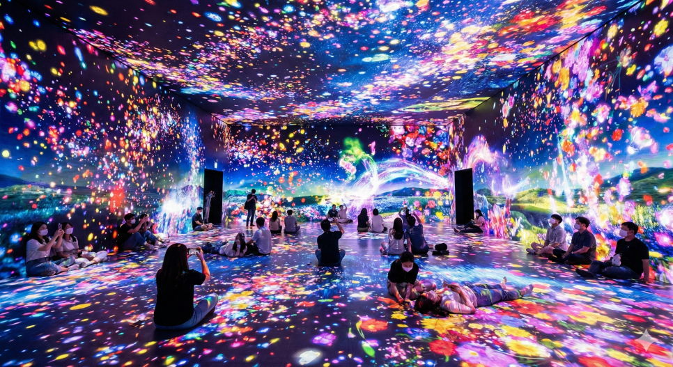 밖은 너무 추워! 칼바람 피해 떠나는 따뜻한 부산 실내 미디어아트 성지 BEST 2 : 네이버 블로그