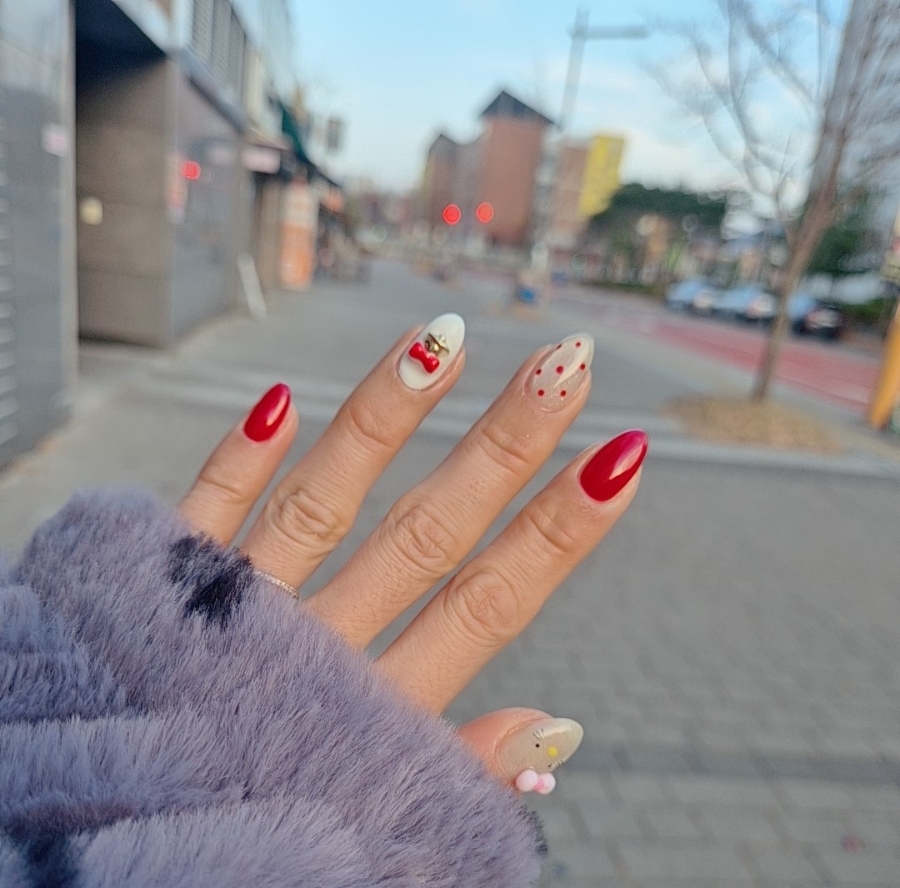 김천 율곡동 네일잘하는곳 크리스마스네일 니가젤예뻐 : 네이버 블로그