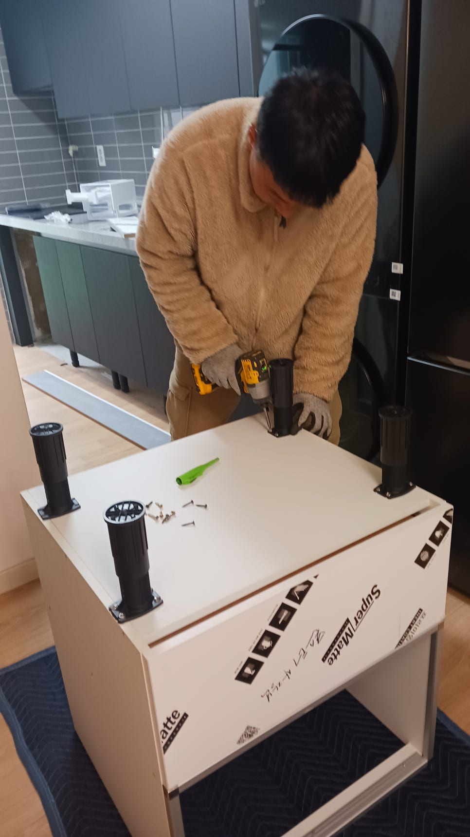 싱크대 부분교체 빌트인 세탁기 제거후 전자렌지 하부장 설치 : 네이버 블로그