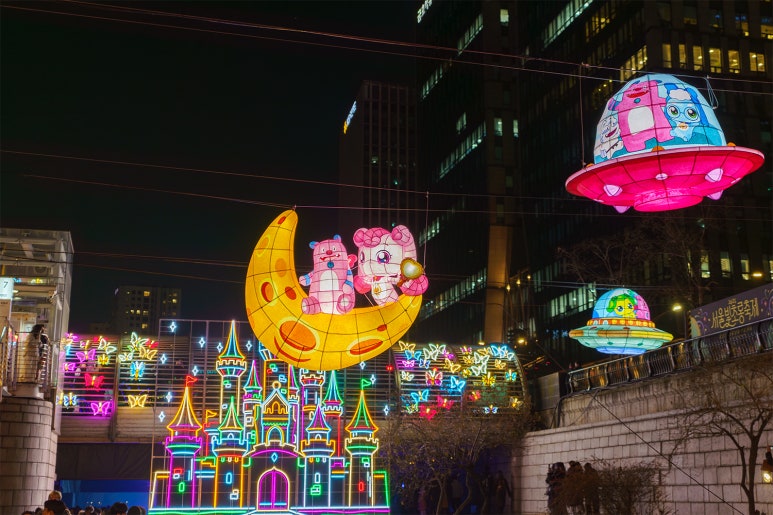 서울 청계천 빛초롱축제 2025 시간 주차 야경 : 네이버 블로그