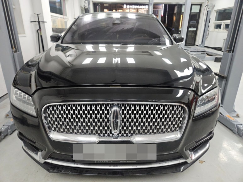 링컨 콘티넨탈 촉매 교환, 앞쇼바 교환, 엔진오일팬 오일 누유 수리-믿음정비 : 네이버 블로그