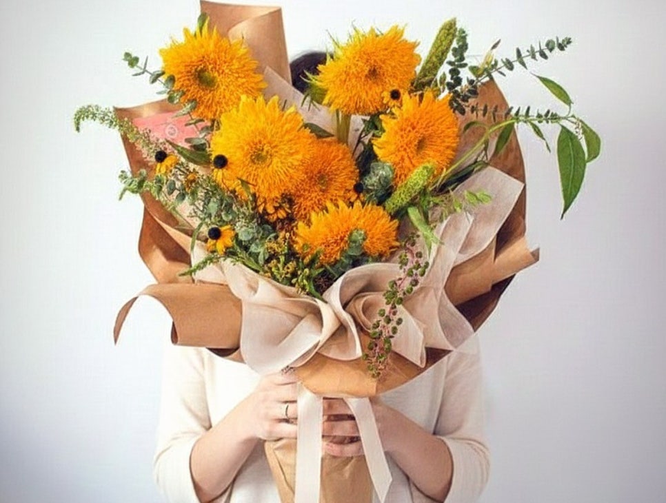 해바라기 꽃말 꽃다발 (테디베어해바라기 씨앗 화분에 심기) : 네이버 블로그