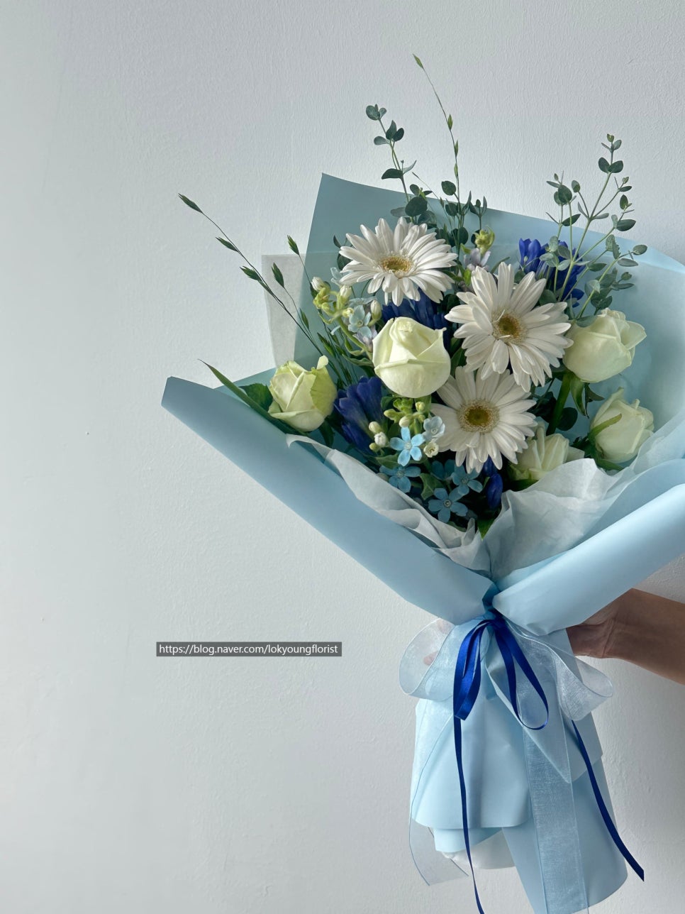 플라워 꽃다발 제작&포장과정(핸드타이드) 수,목 저녁반::녹영꽃예술학원::부천꽃다발클래스 : 네이버 블로그