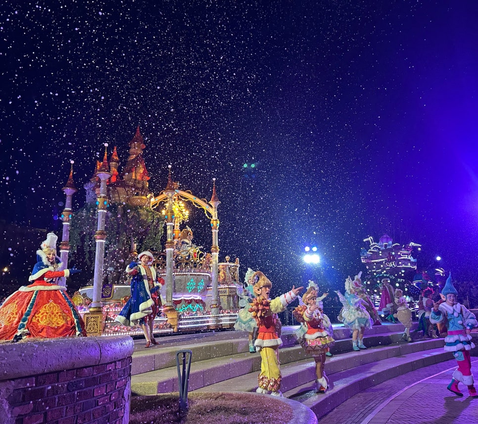 아이랑 롯데월드 부산 윈터 참여형 퍼레이드 화이트 크리스마스 : 네이버 블로그