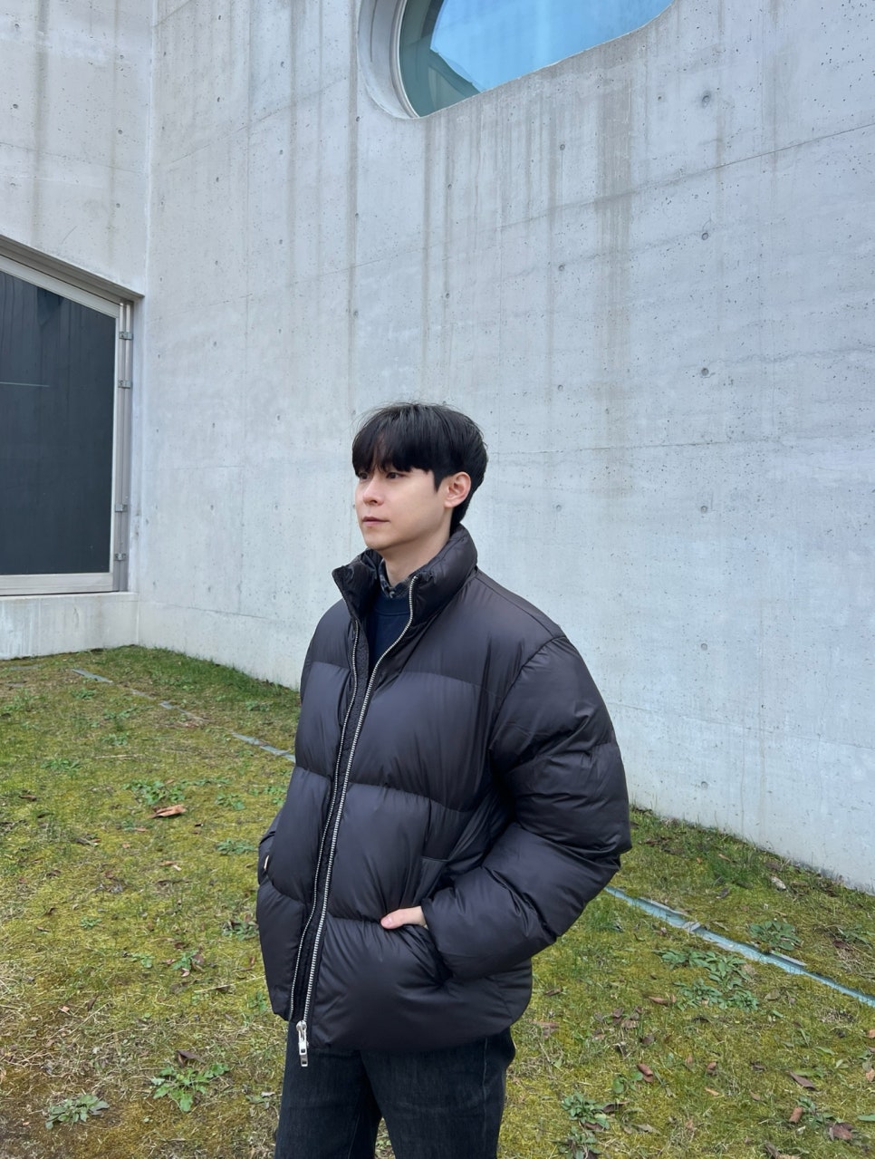 남성 겨울 코디로 입어본 지오다노 패딩 데일리룩 : 네이버 블로그