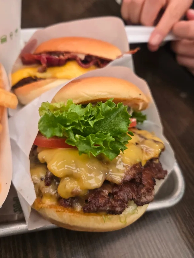 고속 터미널 쉑쉑버거에서 스노위치즈버거와 더블쉑버거와 콘크리트 아이스크림을 먹었어요 : 네이버 블로그