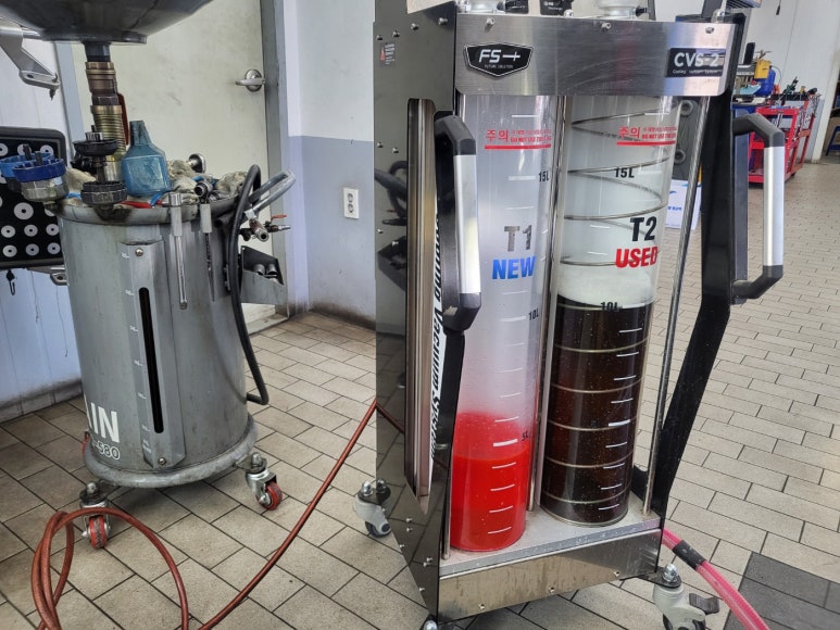 20년식 MQ4쏘렌토 중고차 매입 후 차량점검 - 엔진오일교환, 미션오일교환, 부동액교환, 연료필터 교환 - 오산종합정비센터 ...