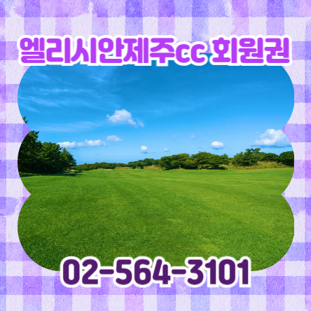엘리시안제주cc 회원권 가격 혜택 개인법인 : 네이버 블로그