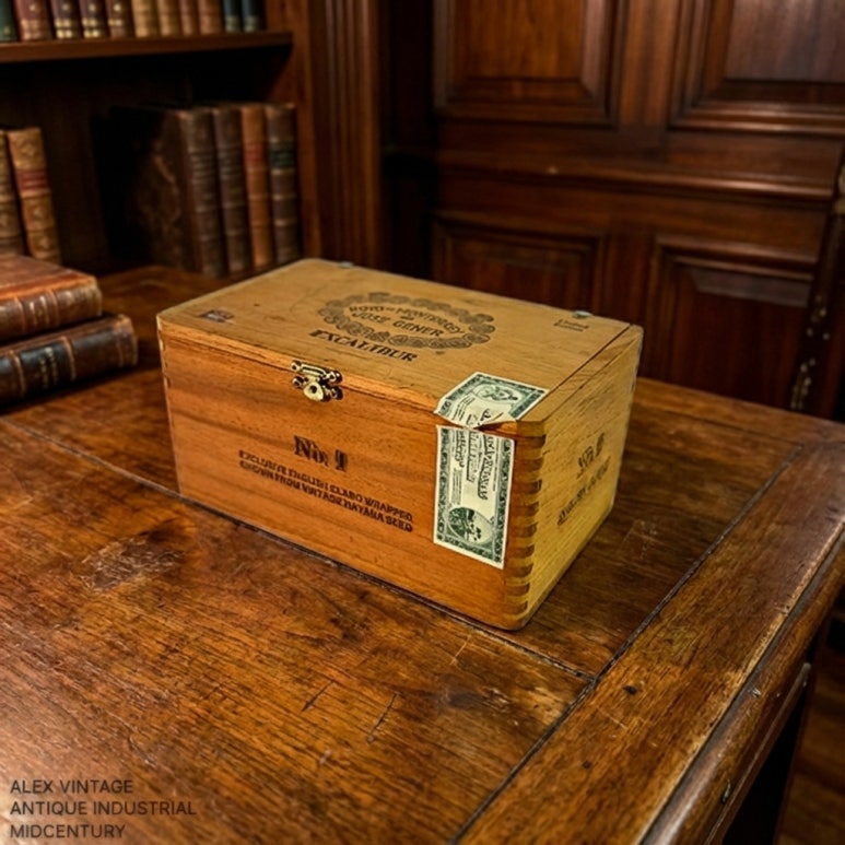 빈티지 우드 박스 Vintage Wooden Cigar Box : 네이버 블로그
