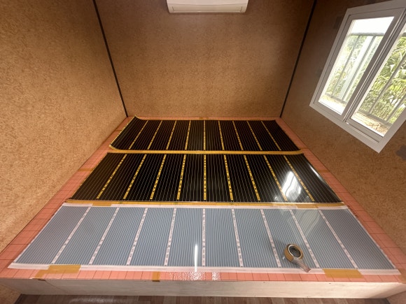 의령 전기필름 3X6 컨테이너 바닥난방 시공 : 네이버 블로그