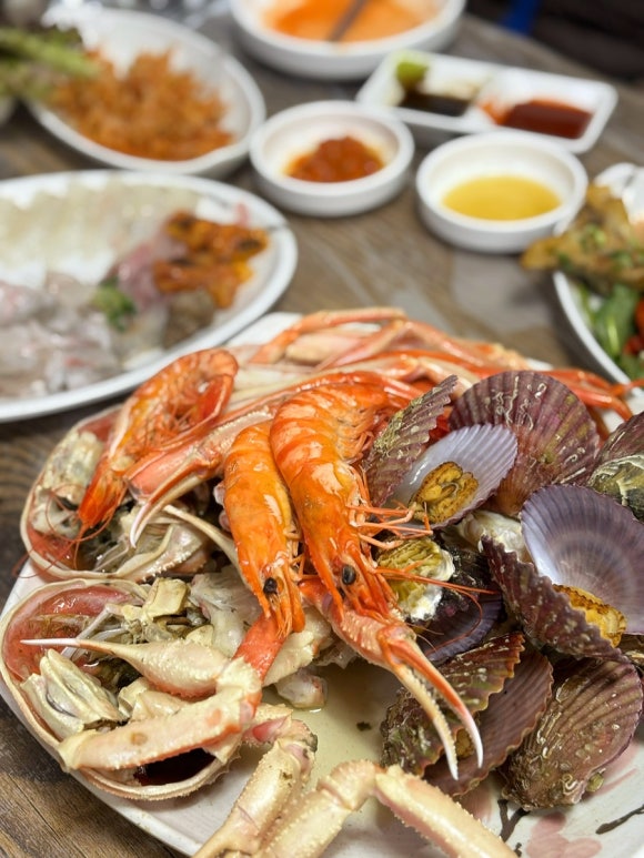 포항 죽도시장 횟집 추천 대게코스까지 즐길 수 있는 영광회대게센타 겨울 시즌 : 네이버 블로그