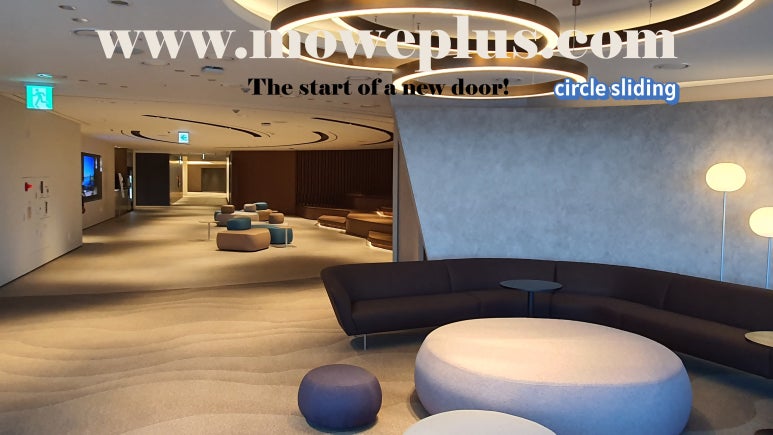 circle sliding door, circle door, 서클 도어, 서클 슬라이딩 도어, 원형 도어, 라운드 도어, 곡면 ...