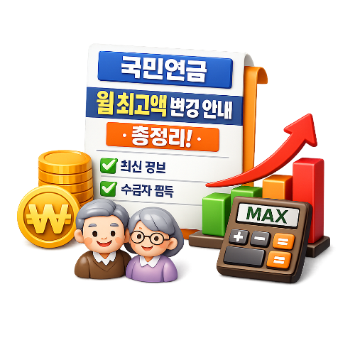 국민연금, 월 최고액 변경 안내 총정리｜수급자라면 꼭 확인 : 네이버 블로그