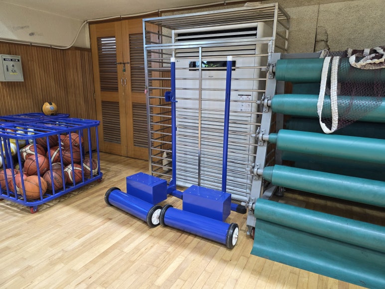 태양스포츠 1311-2모델 이동식배드민턴지주 2~3코트용 시흥 함현고등학교 생산납품사례 : 네이버 블로그