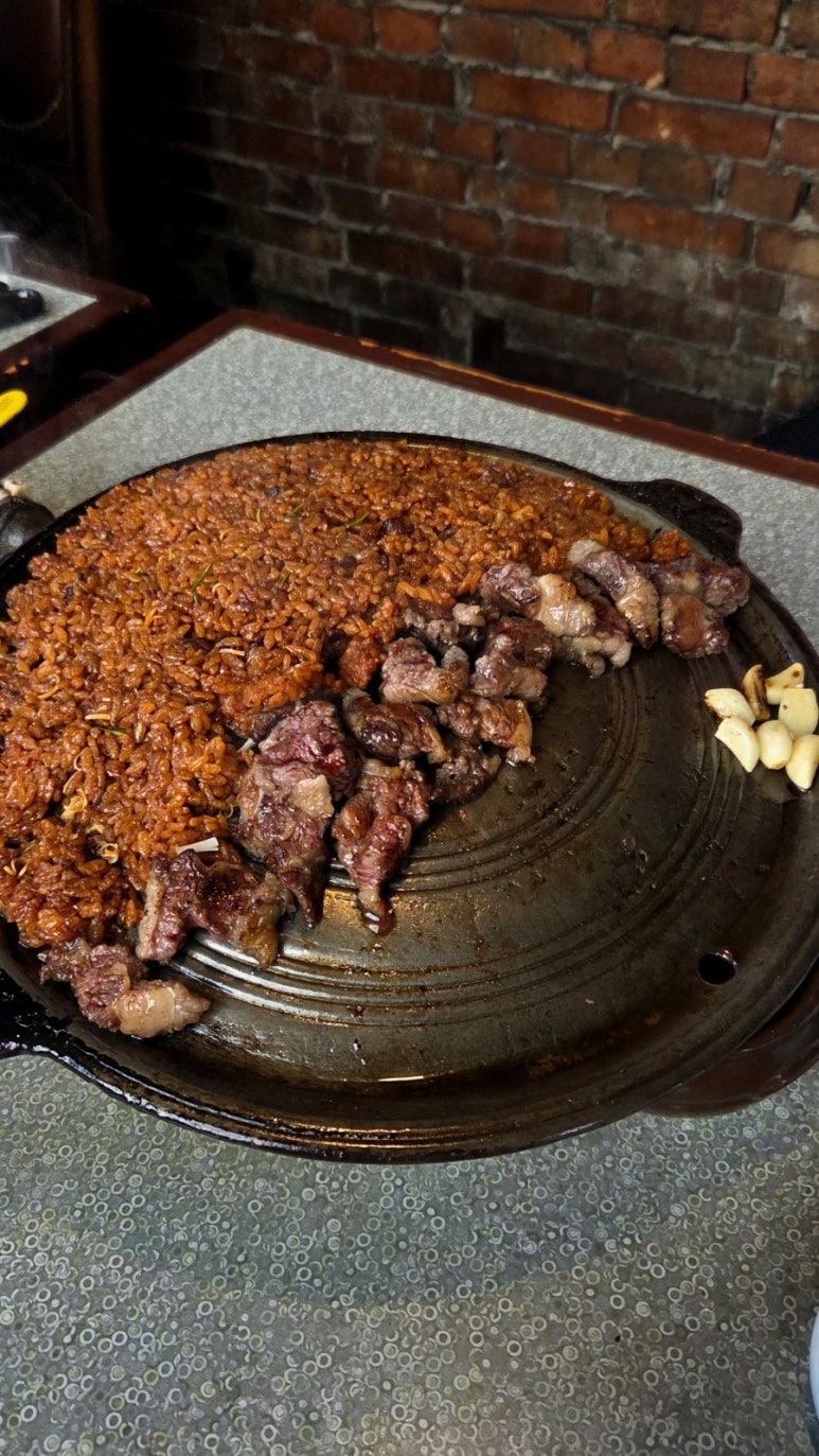 용산 맛집 몽탄 평일 점심 웨이팅 12시 입장 2인 후기 (트러플 계란찜/ 볶음밥/우대갈비) : 네이버 블로그