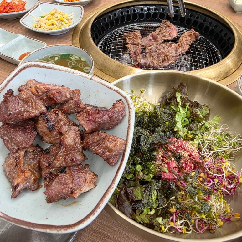 일산벨라시타맛집 꿈에그린 그로서란트 정육마켓 점심특선 한우맛집 아이랑 : 네이버 블로그