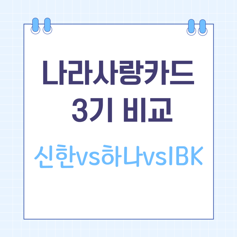 2026년 나라사랑카드 3사 비교(신한,하나,IBK) : 네이버 블로그