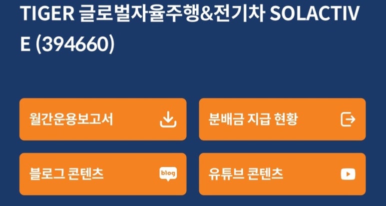 TIGER 글로벌자율주행&전기차 SOLACTIVE ETF 공부하기 : 네이버 블로그