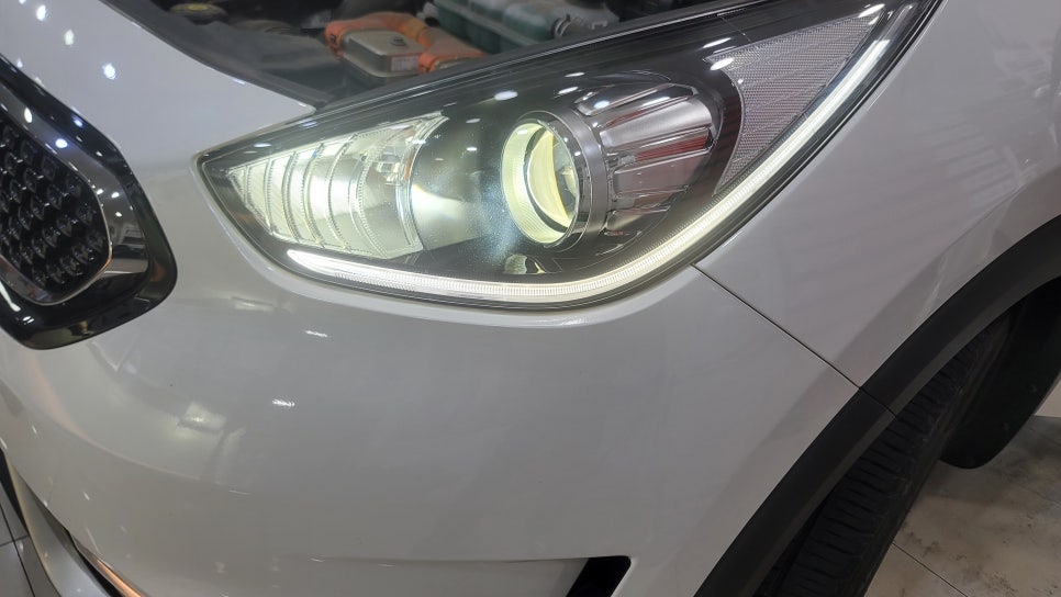 순정 할로겐전구 대비 30% 이상 밝기 성능 브라비오 합법 LED 전조등 장착하기 : 네이버 블로그