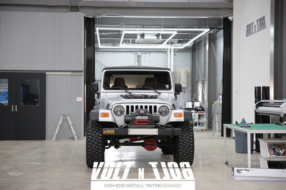 제주도 지프 랭글러 TJ 전면 열차단 썬팅 재시공 : 네이버 블로그