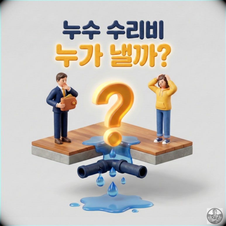 아랫집 누수 났을 때 돈 내는 사람 누구? (전세 월세 책임 기준) : 네이버 블로그
