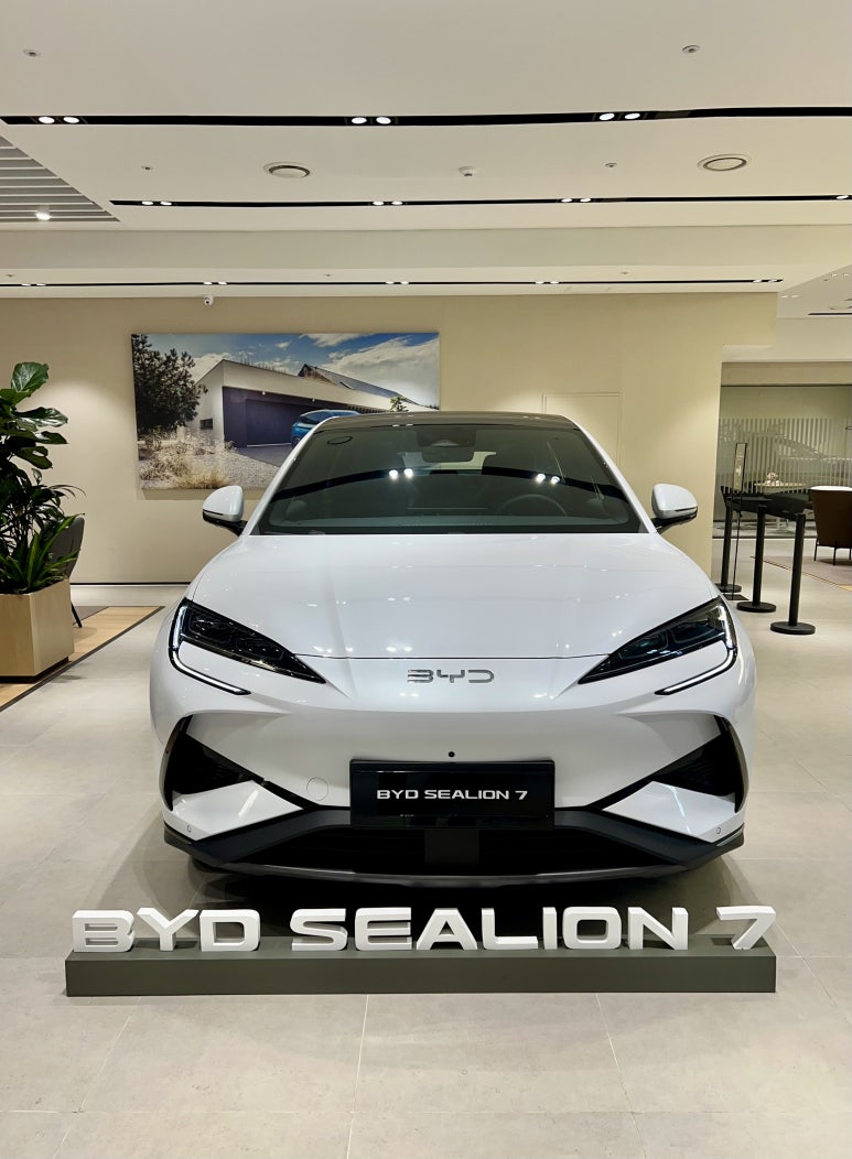 BYD 씨라이언7 외관·실내 직접 살펴본 정리 : 네이버 블로그