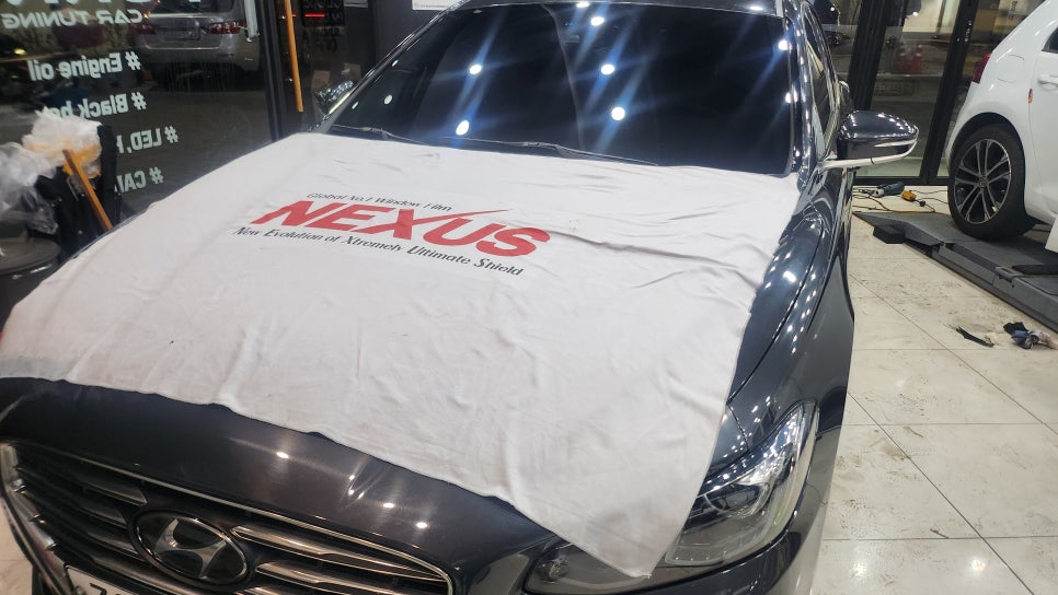 그랜저IG 오랜시간 사용한 썬팅지! 제거하고 신품 NEXUS 콜드블랙 재 시공을 했어요 ~ 새롭게 신차처럼 변신하는 그랜저IG ...