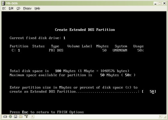 FDISK 사용법 : 네이버 블로그