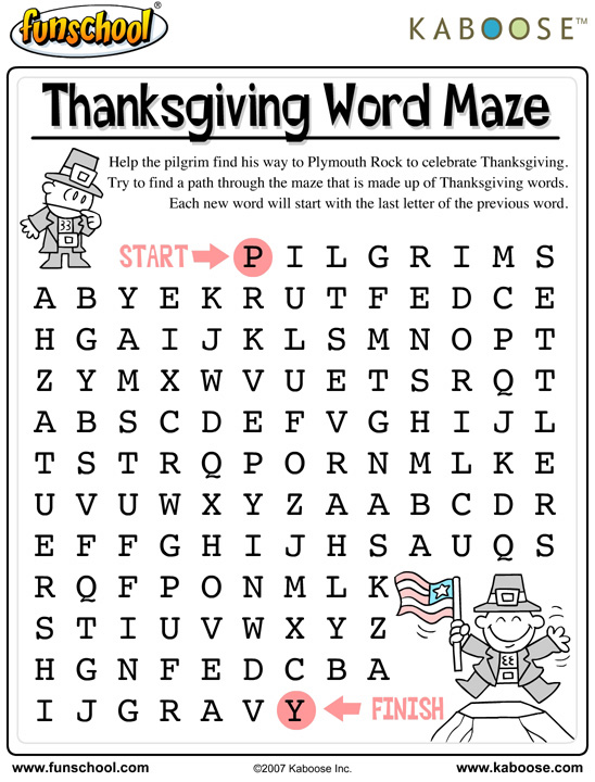 추수감사절 영어단어찾기 영어단어미로찾기 색칠공부 네이버 블로그