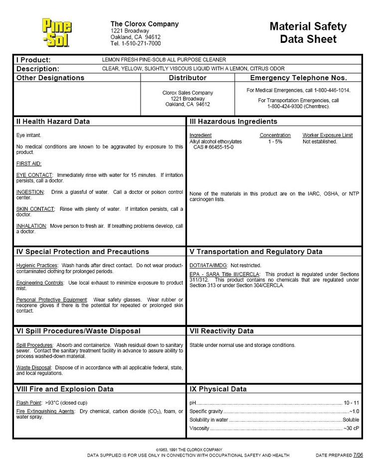 MSDS 물질안전 보건자료 인증서 : 네이버 블로그